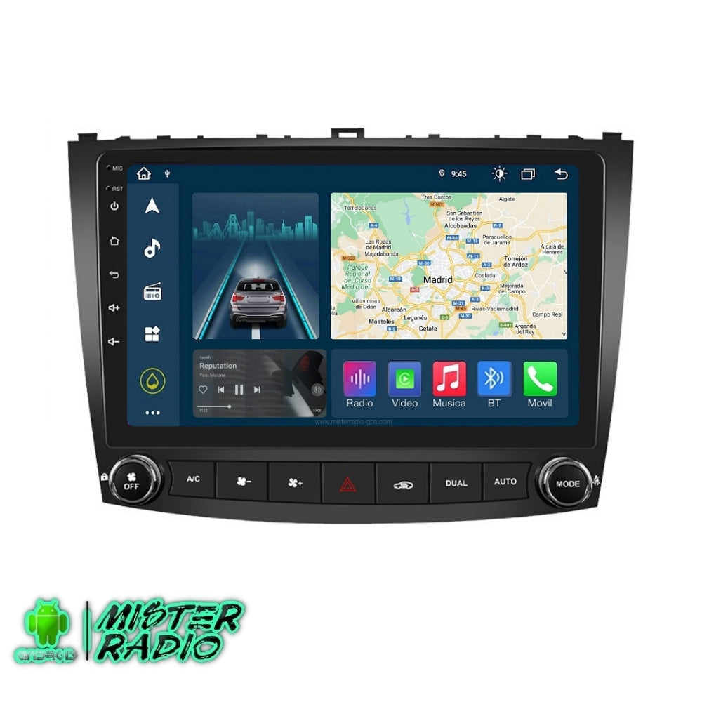RADIO NAVEGADOR 10" Para Lexus IS250 IS300 IS200 IS220 IS350, 2005-2012 ...
