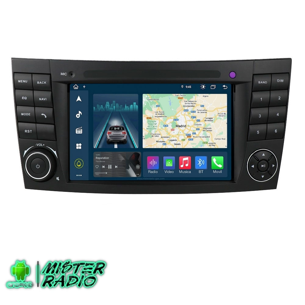 RADIO NAVEGADOR 7" Para Mercedes Benz CLS W219 2001-2011 GPS ANDROID 15 ...